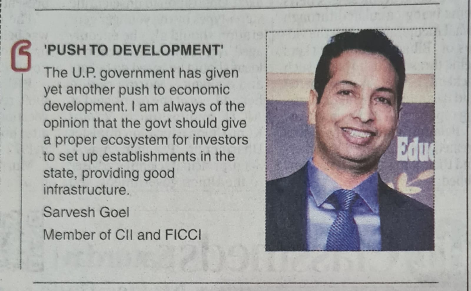 Proper Ecosystem for Investors - Goel World